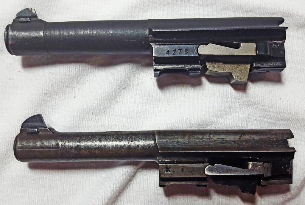 【マルシン ワルサーP38 パーツ】WALTHER P38 ABSバレル/ロッキングブロック類/ファイアリングピン付属！たぶん未発火/送料160円～