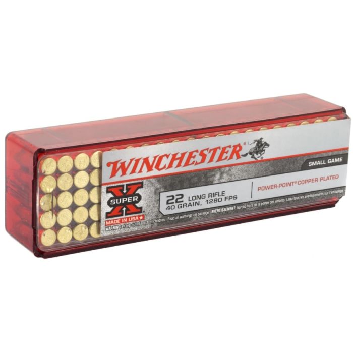 Winchester Super-X .22 LR Ammo 40gr PP 100 Rounds