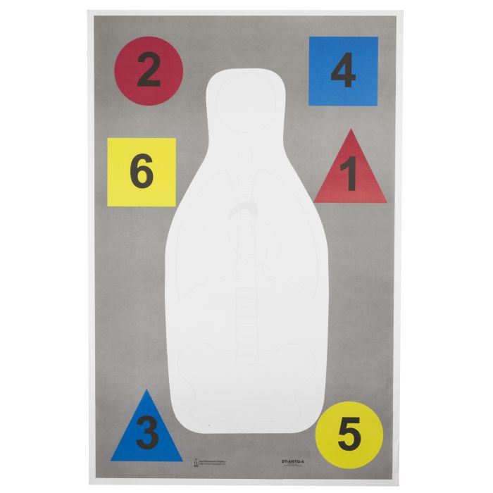 Action Target Multi-Purpose Anatomy and Command Training Target 100-Pack