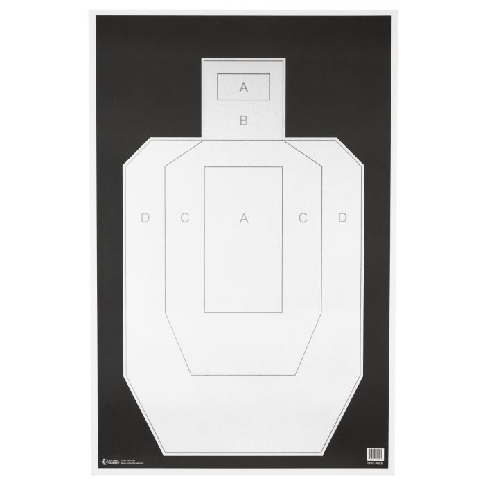 Action Target High Visibility IPSC / USPSA Target 100-Pack
