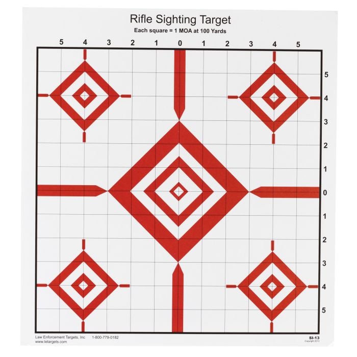 Action Target Advanced Rifle Sighting Target 100-Pack