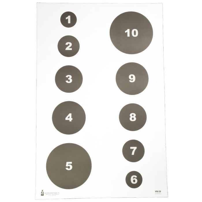 Action Target Military Varied Circle Command Training Target 100-Pack