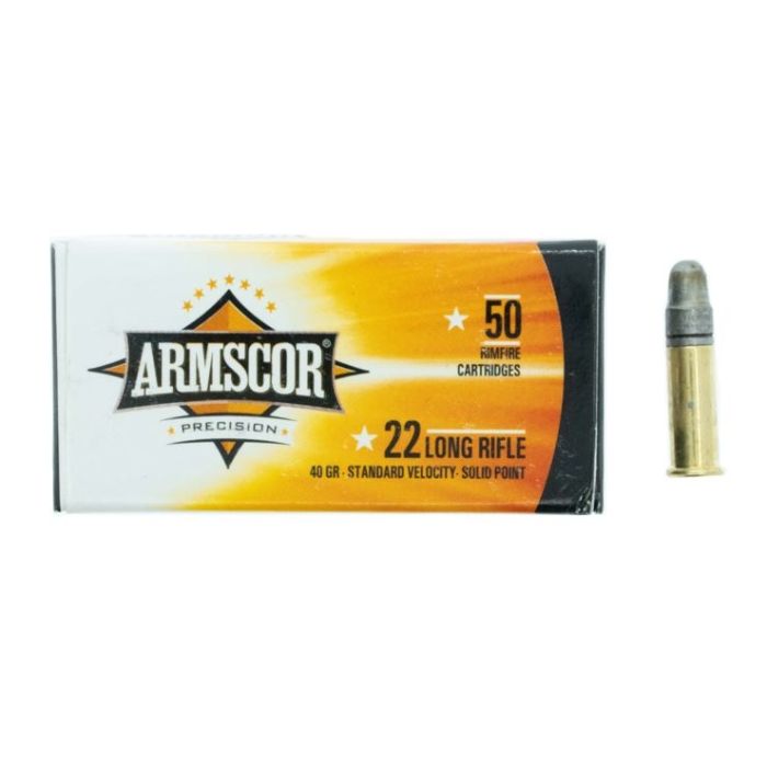 Armscor .22LR Ammo 40gr Soft Point 50 Rounds