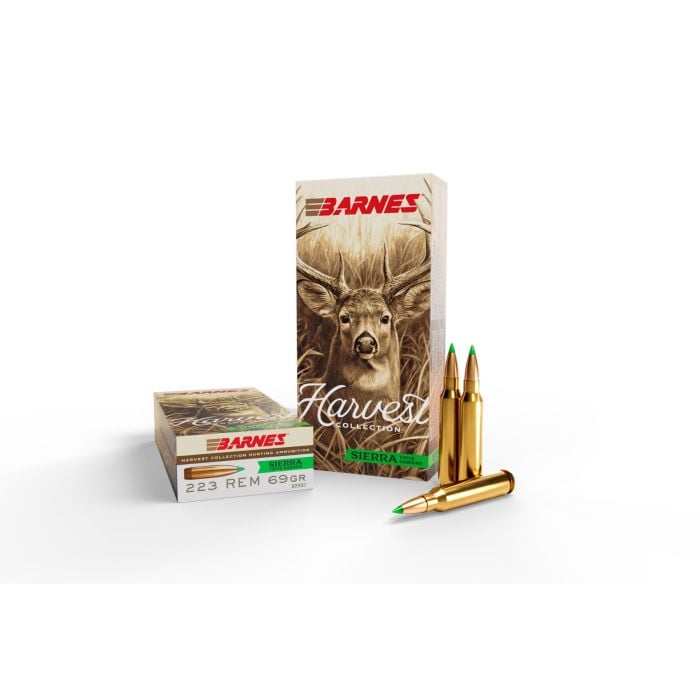 Barnes Harvest Collection .223 Remington Ammo 69gr TGK 20 Rounds