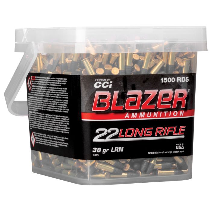 CCI Blazer .22 LR Ammo 38gr LRN 1500-Round Bucket