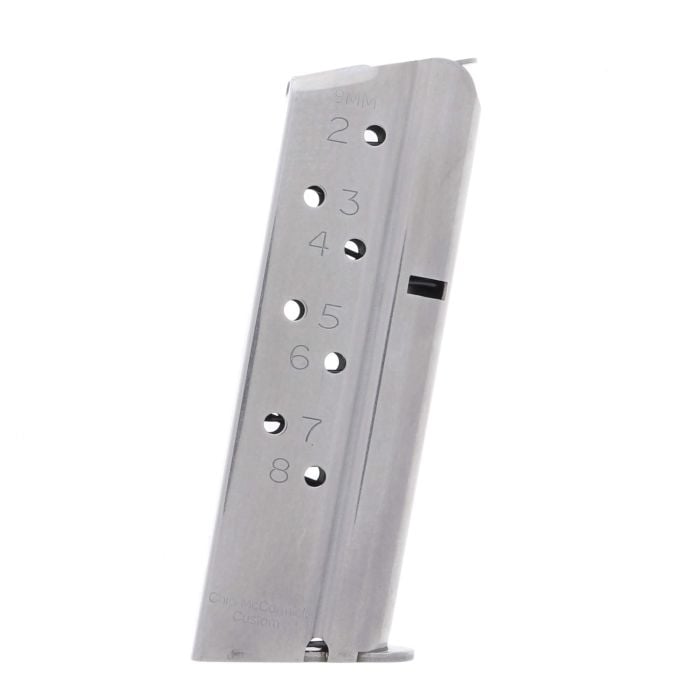 CMC Products Match Grade 1911 Compact 9mm 8-Round Stainless Steel Magazine