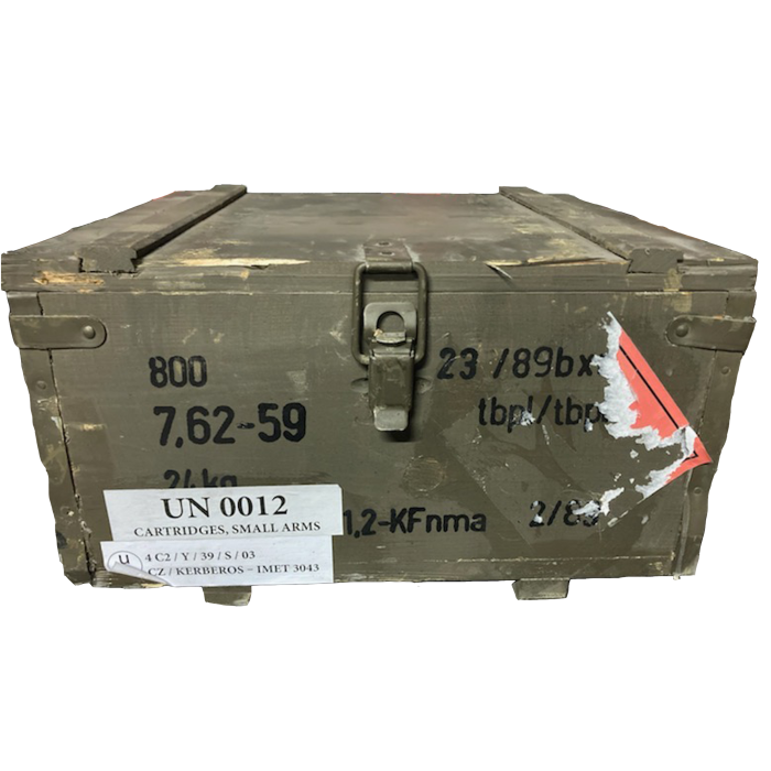 Czech Military Surplus 7.62x54R Ammo 148gr FMJ 800-Round Crate