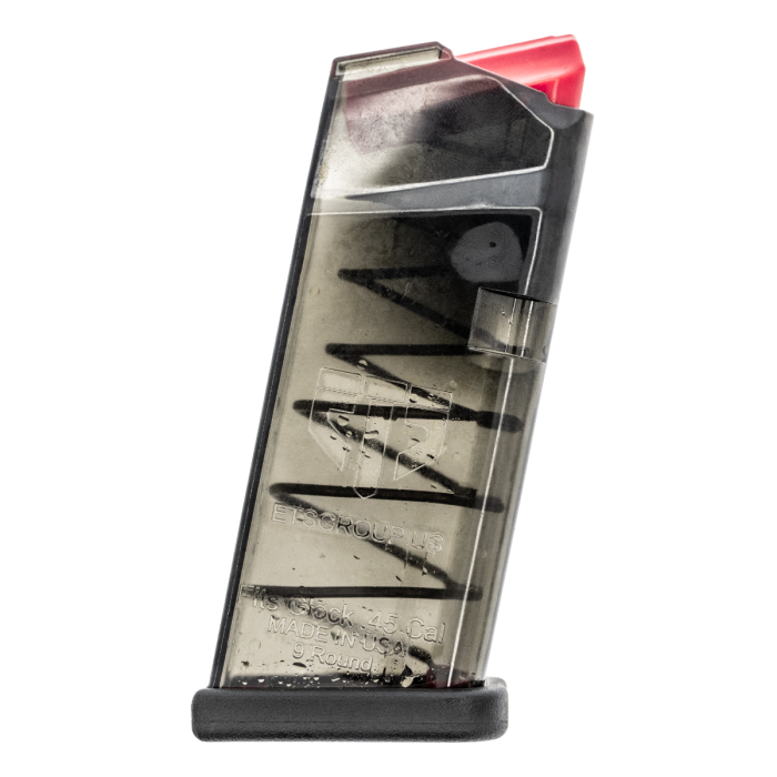 ETS .45 ACP 9-Round Magazine Carbon Smoke for Glock 30 Pistols
