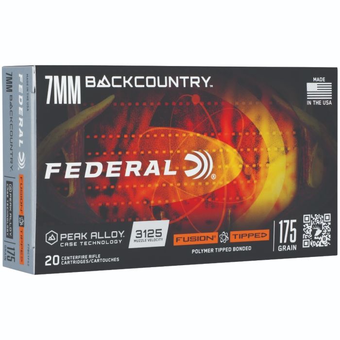 Federal 7mm Backcountry Ammo 175gr Fusion Tipped 20 Rounds