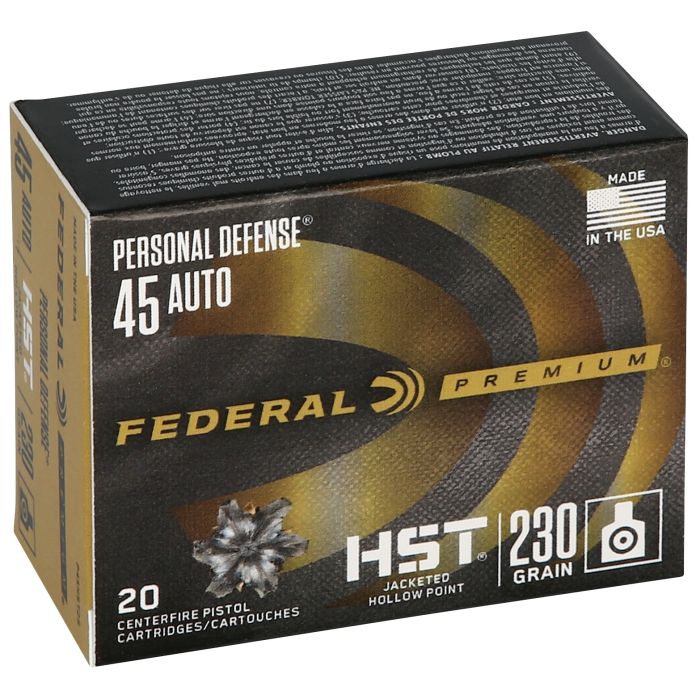 Federal Premium HST .45 ACP Ammo 230gr JHP 20 Rounds