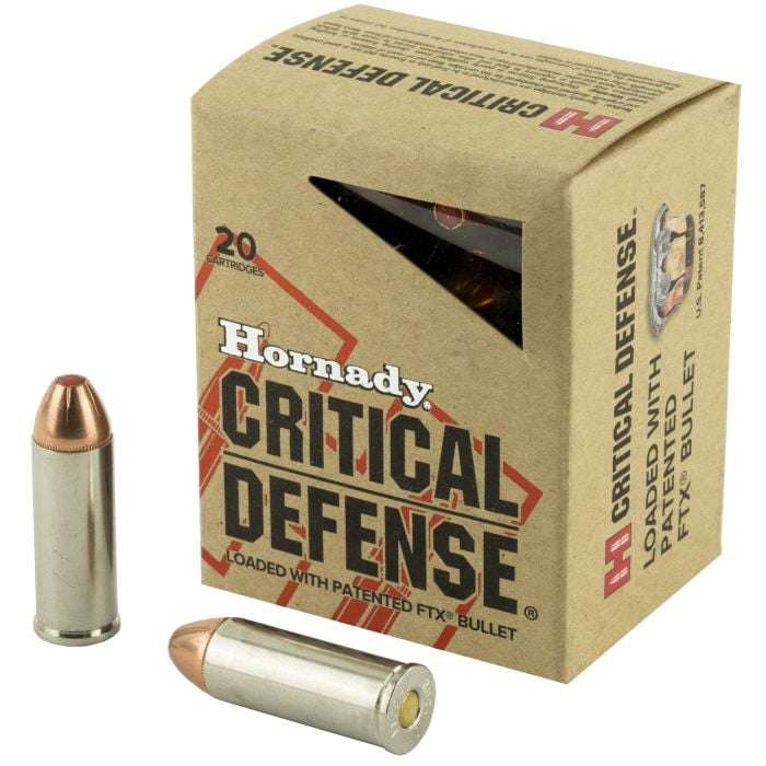 Hornady Critical Defense 45 Long Colt Ammo 185gr FTX 20 Rounds