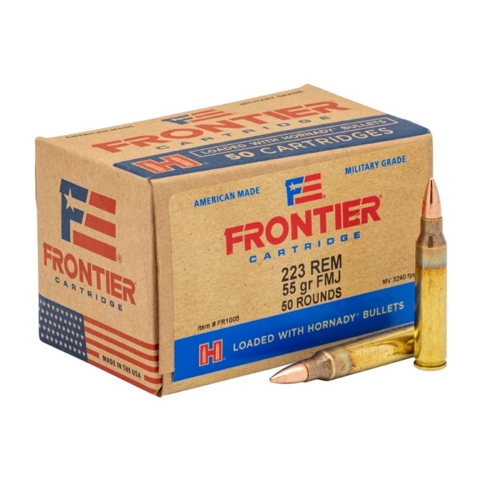Hornady Frontier Cartridge .223 Remington Ammo 55gr FMJ 50 Rounds