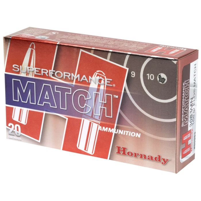 Hornady Superformance Match .308 Winchester 168gr ELD-M 20 Rounds