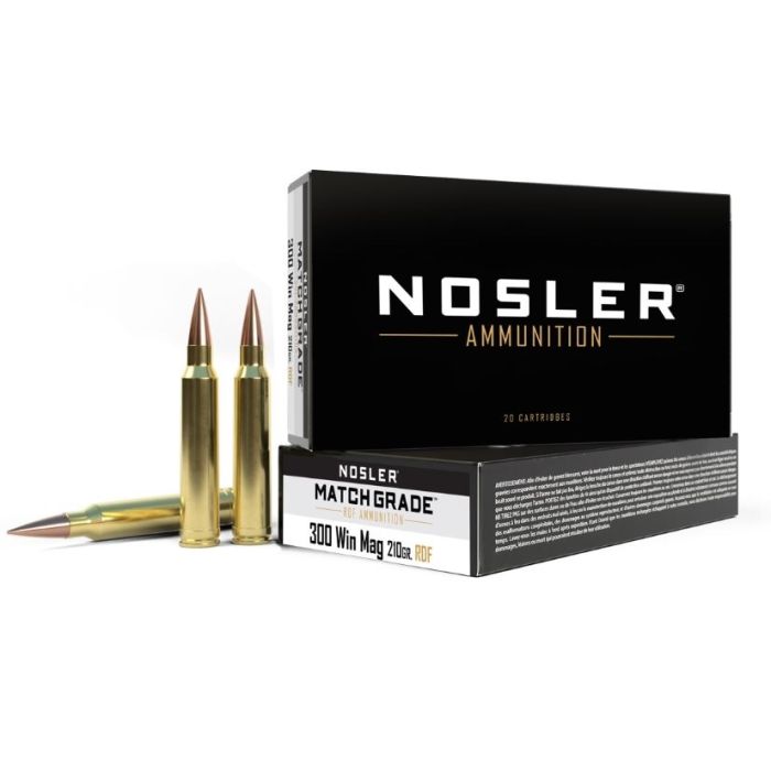 Nosler Match Grade 300 Win Mag Ammo 210gr RDF 20 Rounds
