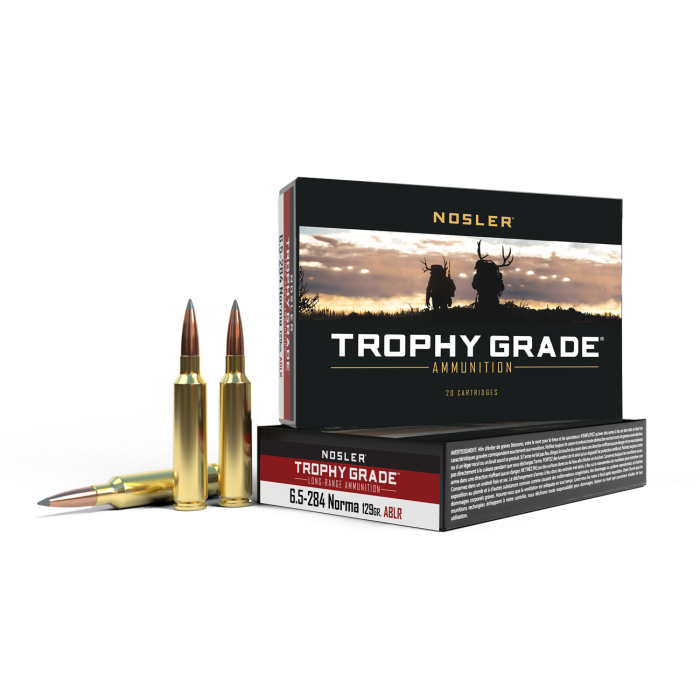 Nosler Trophy Grade 6.5x284 Norma 129gr AccuBond Ammo 20 Rounds
