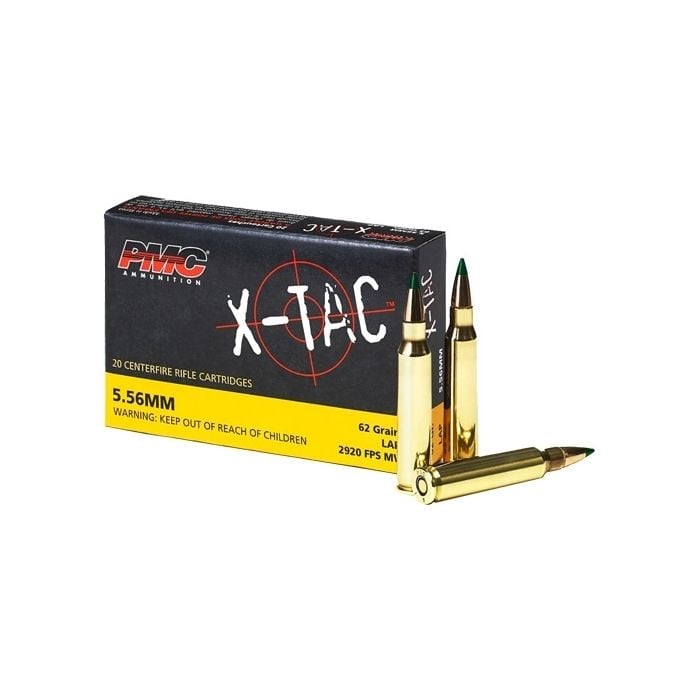 PMC X-Tac 5.56x45MM Ammo 62gr Green Tip LAP 1,000 Rounds
