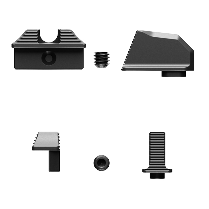 Radian Weapons EPS STEALTH Back-Up Sights for Glock MOS GUARDIAN Optic ...