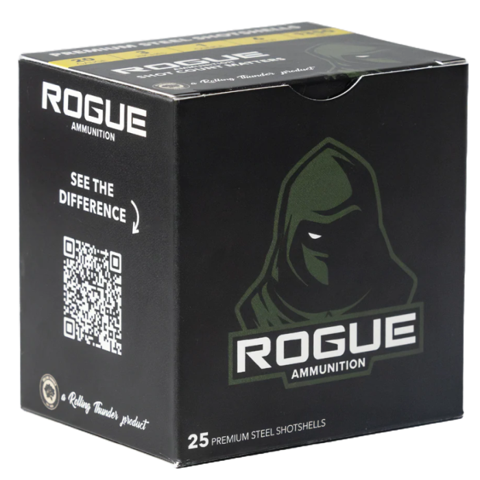 Rogue Ammunition Waterfowl Load 3" 20 Gauge Ammo #4 1oz 25 Shells