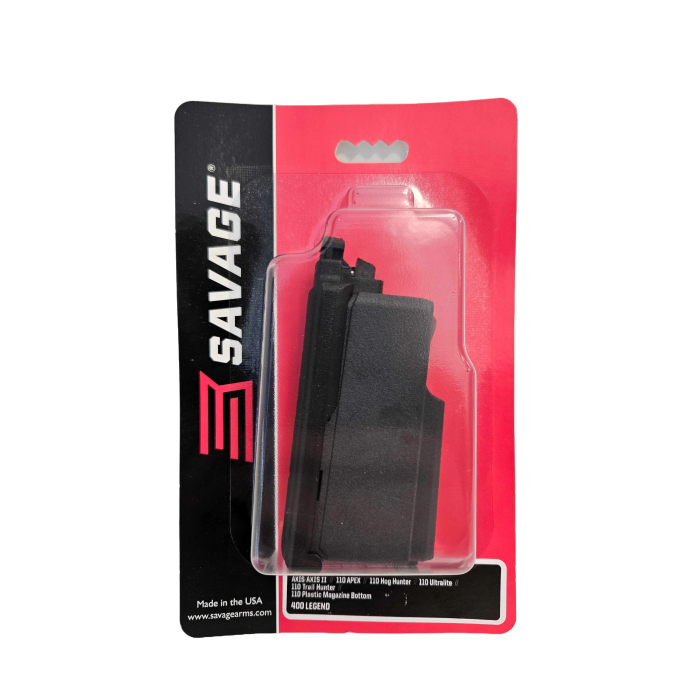 Savage Arms Axis, Axis II, 110 Apex Hunter, 110 Trail Hunter .400 Legend 4-Round Magazine