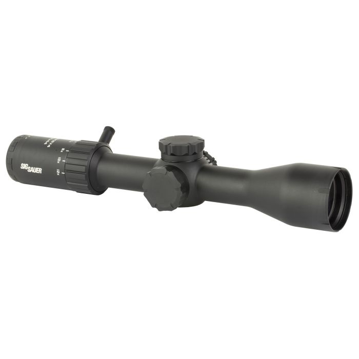 Sig Sauer Whiskey4 3-12x44mm Quadplex Reticle Rifle Scope