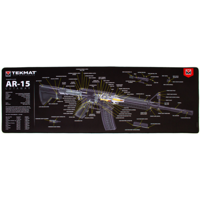 TekMat Ultra Premium Rifle Cleaning Mat AR-15 Cut Away