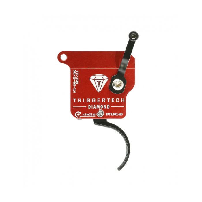TriggerTech Remington 700 Clone Clean Single-Stage Left-Handed Diamond Trigger — Black