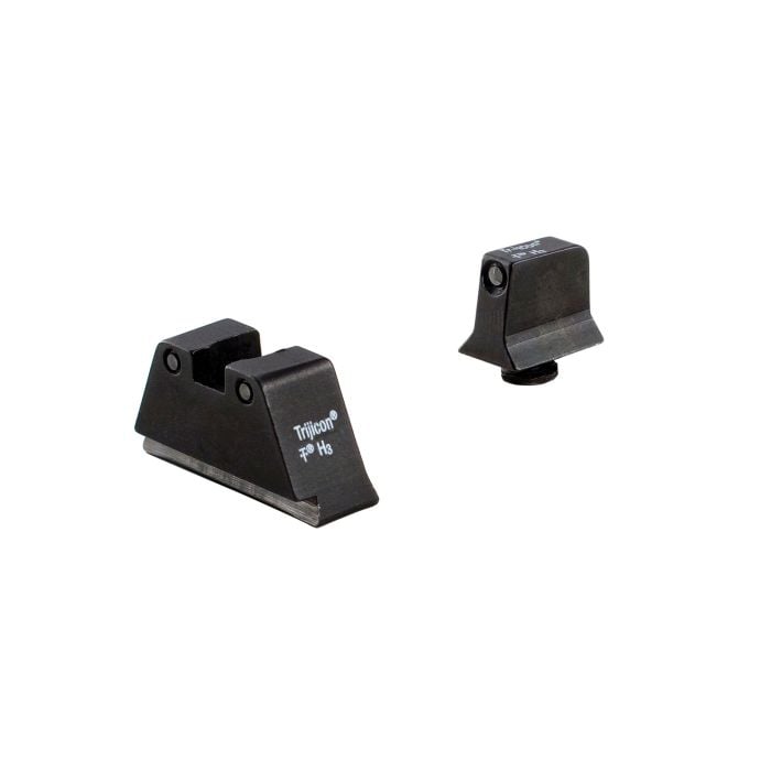 Trijicon Tritium Suppressor Height Sights Glock 17 / 19 / 22 / 34 Black ...