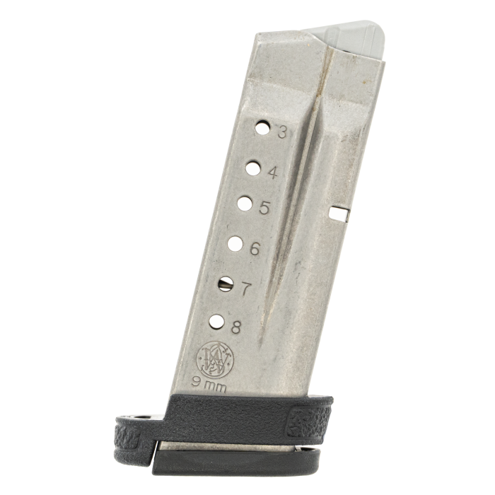 USED Smith & Wesson M&P Shield 9mm 8-Round Stainless Steel Factory Magazine