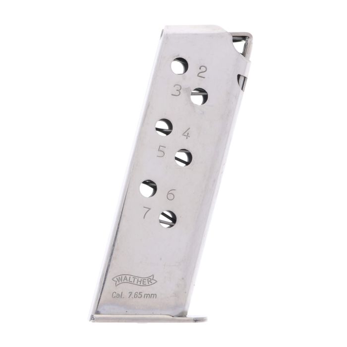Walther PPK .32 ACP 7-Round Nickel Magazine