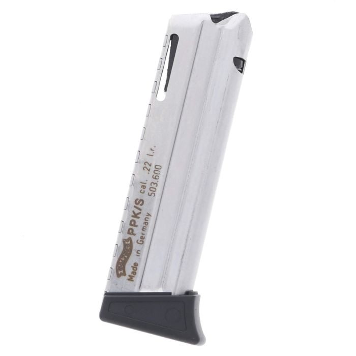 Walther PPK/S .22 LR 10-Round Magazine Nickel