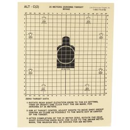 Action Target 25-Meter M16 Zeroing Target 100-Pack