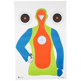Action Target B-21E High Visibility Fluorescent Target 100-Pack