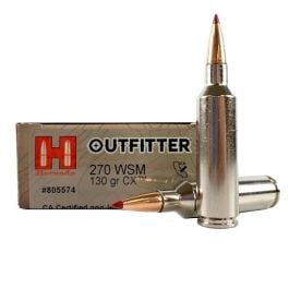 Hornady Outfitter 270 WSM Ammo 130gr CX 20 Rounds