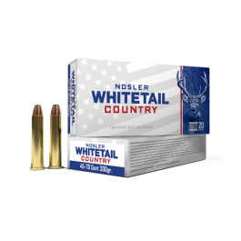Nosler Whitetail Country .45-70 Government Ammo 300gr Straight-Wall ...