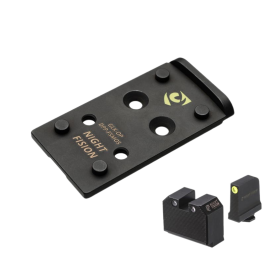 Night Fision DPP Optic Plate and Sights Combo for Glock Full Size MOS ...